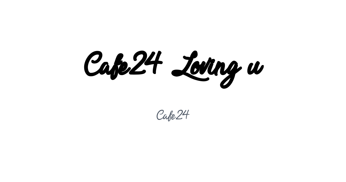 Cafe24 Loving u | Noonnu - Korean Font Collection - Commercial Free Korean Fonts